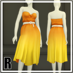 Seashell Wavvve - Solid Dress Set - The Sims 4 Create a Sim - CurseForge