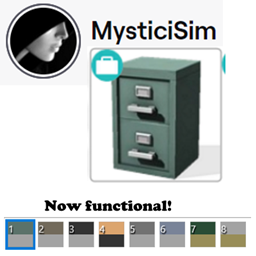 SentrySec Metal File Cabinet Functional - The Sims 4 Build / Buy ...