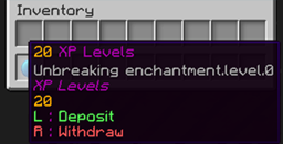 XP Item Storage - Minecraft Bukkit Plugins - CurseForge