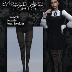 Gothic Barbed Wire Tights - The Sims 4 Create a Sim - CurseForge