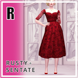 Floral Dress - Rusty x Sentate Collaboration - The Sims 4 Create a Sim ...
