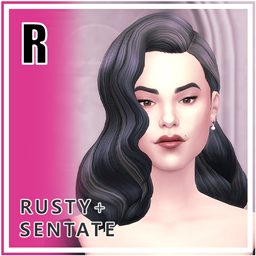 Classic Hollywood Hair - Rusty x Sentate Collaboration - The Sims 4 ...