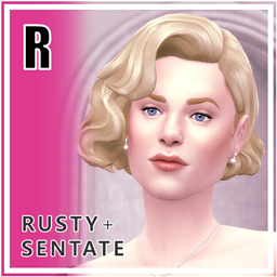 Elegant Wavy Hair - Rusty x Sentate Collaboration - The Sims 4 Create a ...