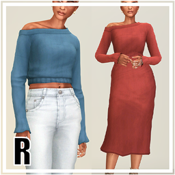 Le' 3 - Knit Dress & Sweater Set - The Sims 4 Create a Sim - CurseForge