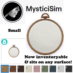 Cottage Living Small Cross-stitch Hoop Inventoryable & Sits On Any ...