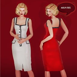 Marilyn dress - The Sims 4 Create a Sim - CurseForge