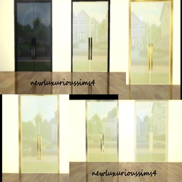 newluxurioussims4 Double Glass Doors - The Sims 4 Build / Buy - CurseForge