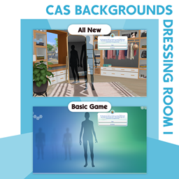 FinJingSims - CAS Backgrounds Minimal Dressing Room I - The Sims 4 Mods ...