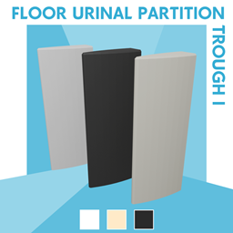 FinJingSims - Floor Urinal Partition Trough I - The Sims 4 Build / Buy ...