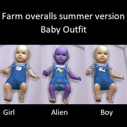 Farm overalls summer version baby outfit - The Sims 4 Mods - CurseForge