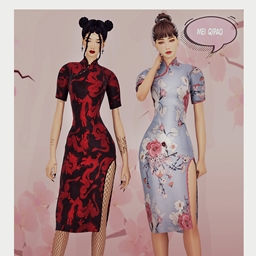 Download Mei qipao - The Sims 4 Mods - CurseForge