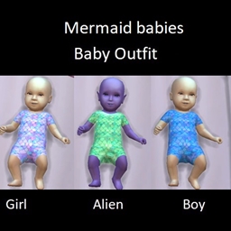 Mermaid babies baby outfit - File - The Sims 4 Mods - CurseForge
