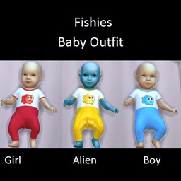 Fishies baby outfit - Files - The Sims 4 Mods - CurseForge