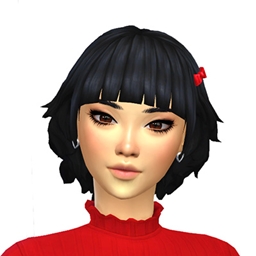 Riley Hairstyle + Bow Conversion - The Sims 4 Create a Sim - CurseForge