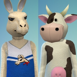 Lama and Cow Mascot - ts2 Conversion - The Sims 4 Create a Sim - CurseForge