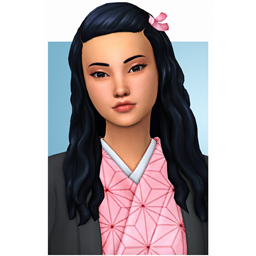Nezuko Hair - Files - The Sims 4 Create a Sim - CurseForge