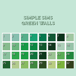 SS Green Walls - Simple-Sims Green Walls.zip - The Sims 4 Build / Buy ...