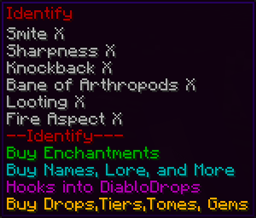 Identify - Minecraft Bukkit Plugins - CurseForge