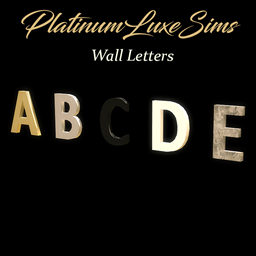 Wall Letters - The Sims 4 Build / Buy - CurseForge