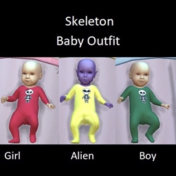 Skeleton baby outfit - The Sims 4 Mods - CurseForge