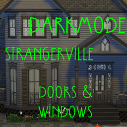 Dark Mode StrangerVile Doors & Windows - The Sims 4 Build / Buy ...