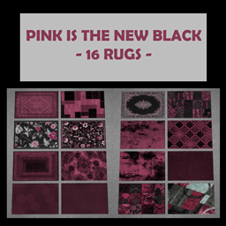Pink is the New Black - 16 Rugs - The Sims 4 Build / Buy - CurseForge