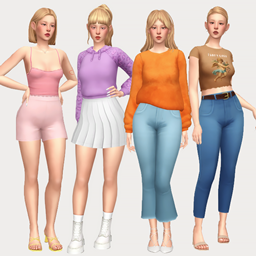 wardrobe essentials pack - female - The Sims 4 Create a Sim - CurseForge