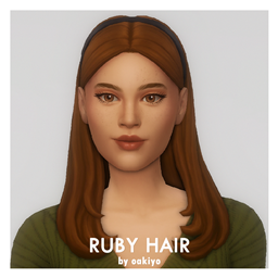 oakiyo - Ruby Hair - Gallery - The Sims 4 Create a Sim - CurseForge