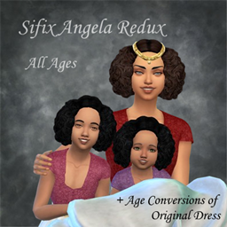 Sifix Angela Dress Redux - The Sims 4 Create a Sim - CurseForge