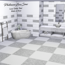 Luxe Glitter Tiled Walls & Flooring - The Sims 4 Build / Buy - CurseForge