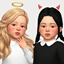 tiny angel & devil - toddler - The Sims 4 Create a Sim - CurseForge
