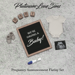 Pregnancy Announcement Flatlay Set - The Sims 4 Build / Buy - CurseForge