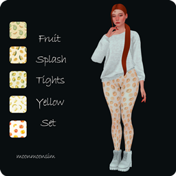 Fruit Splash Tights Yellow Set - The Sims 4 Create a Sim - CurseForge
