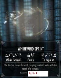 Whirlwind Sprint less Recharge time - The Elder Scrolls V: Skyrim Mods ...