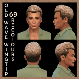 Old Wave Wingtip - 69 Recolours - Files - The Sims 4 Create a Sim ...