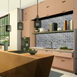 Pink Modern Kitchen - The Sims 4 Rooms / Lots - CurseForge