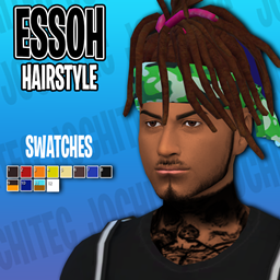 Essoh hairstyle by Jochi - The Sims 4 Create a Sim - CurseForge