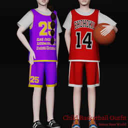 Child basketball outfit - The Sims 4 Create a Sim - CurseForge