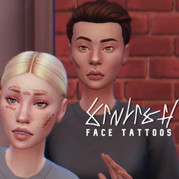 simlish face tattoos - The Sims 4 Create a Sim - CurseForge