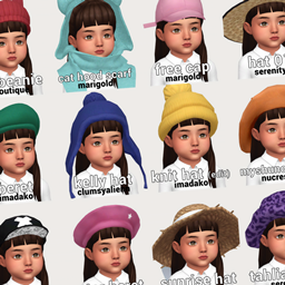 hat conversions - toddler - The Sims 4 Create a Sim - CurseForge