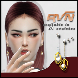 Chained Drop Caged Pearl Earrings - The Sims 4 Create a Sim - CurseForge