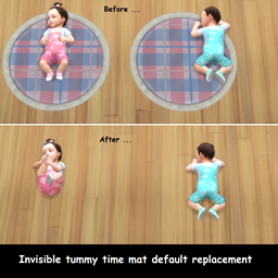 Invisible tummy time mat default replacement - The Sims 4 Mods - CurseForge