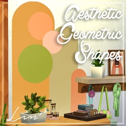 Aesthetics Shapes Wall Decals - The Sims 4 Build / Buy - CurseForge