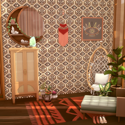 Boho Soul Wallpaper - The Sims 4 Build / Buy - CurseForge