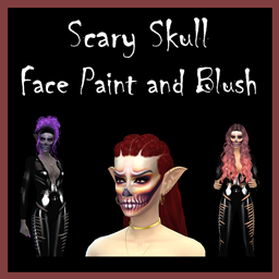 Scary Skull Face Paint and Blush - The Sims 4 Create a Sim - CurseForge