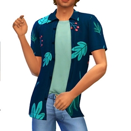 SP34 Button Shirt Conversion - Gallery - The Sims 4 Create a Sim ...