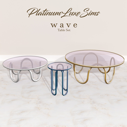 W A V E Table Set - The Sims 4 Build / Buy - CurseForge