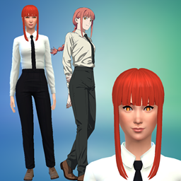 Makima Chainsaw man - The Sims 4 Create a Sim - CurseForge
