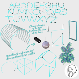 Neon set (2021) - The Sims 4 Build / Buy - CurseForge