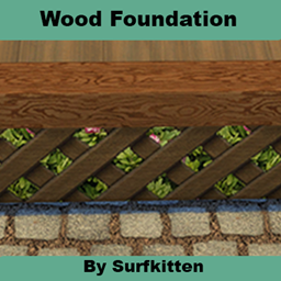 Dark Wood & Flower Lattice Foundation - The Sims 4 Build / Buy - CurseForge